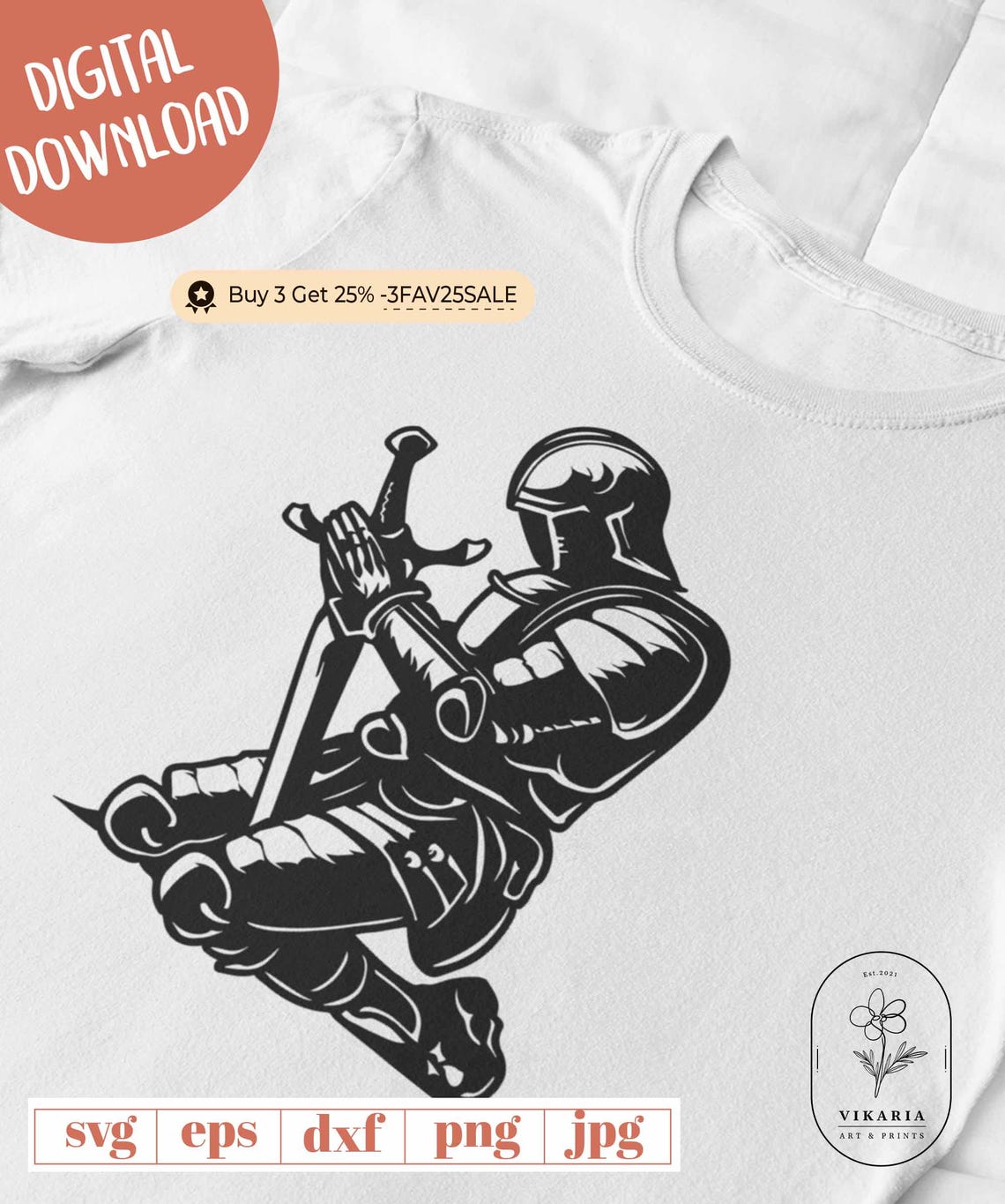 Armor Warrior Kneel Pray Svg, Sword Svg, Shield Svg, Knight Svg ...