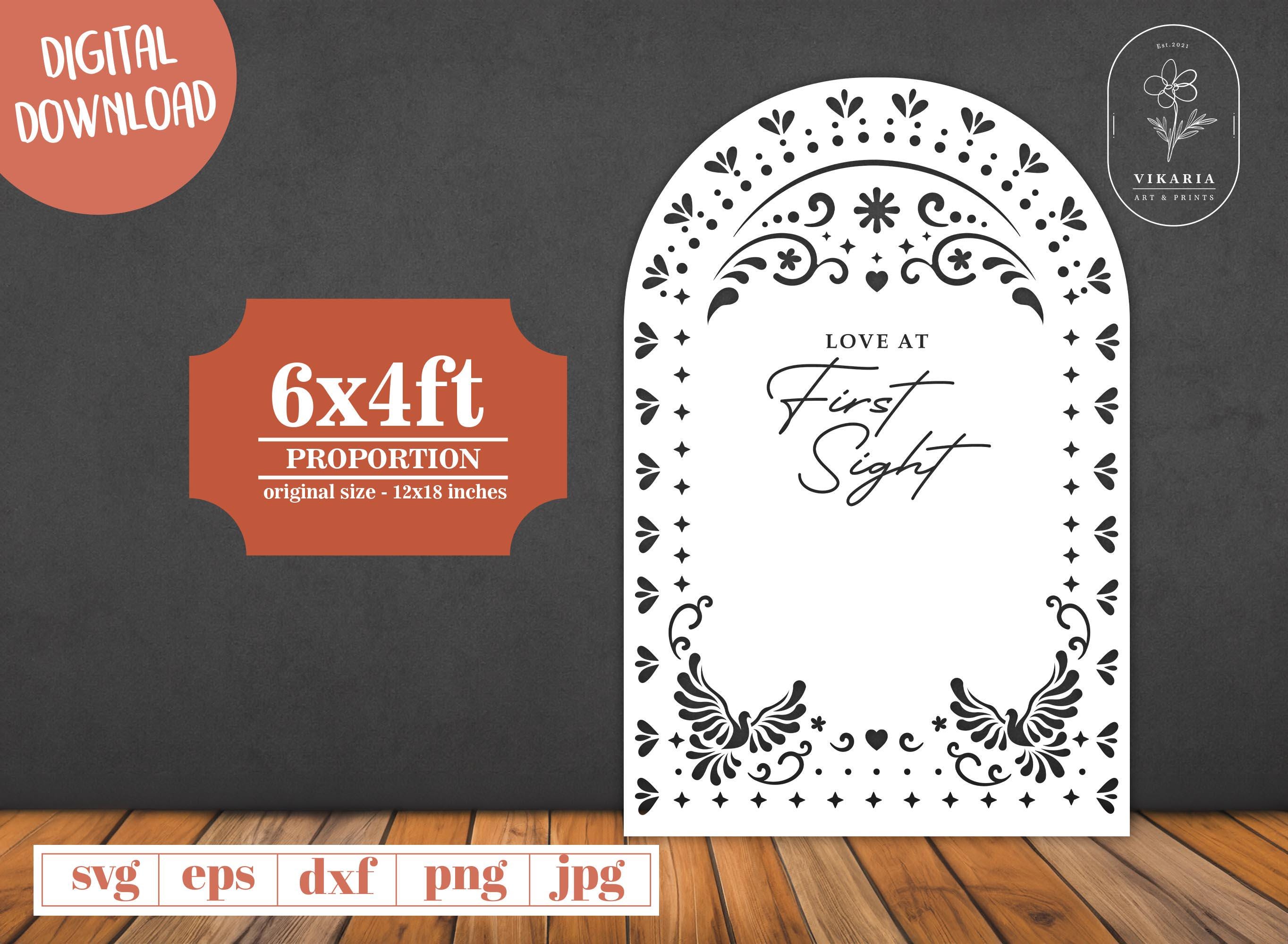 Wedding Backdrop SVG, Papel Picado, Cielito Lindo Baby Shower SVG ...