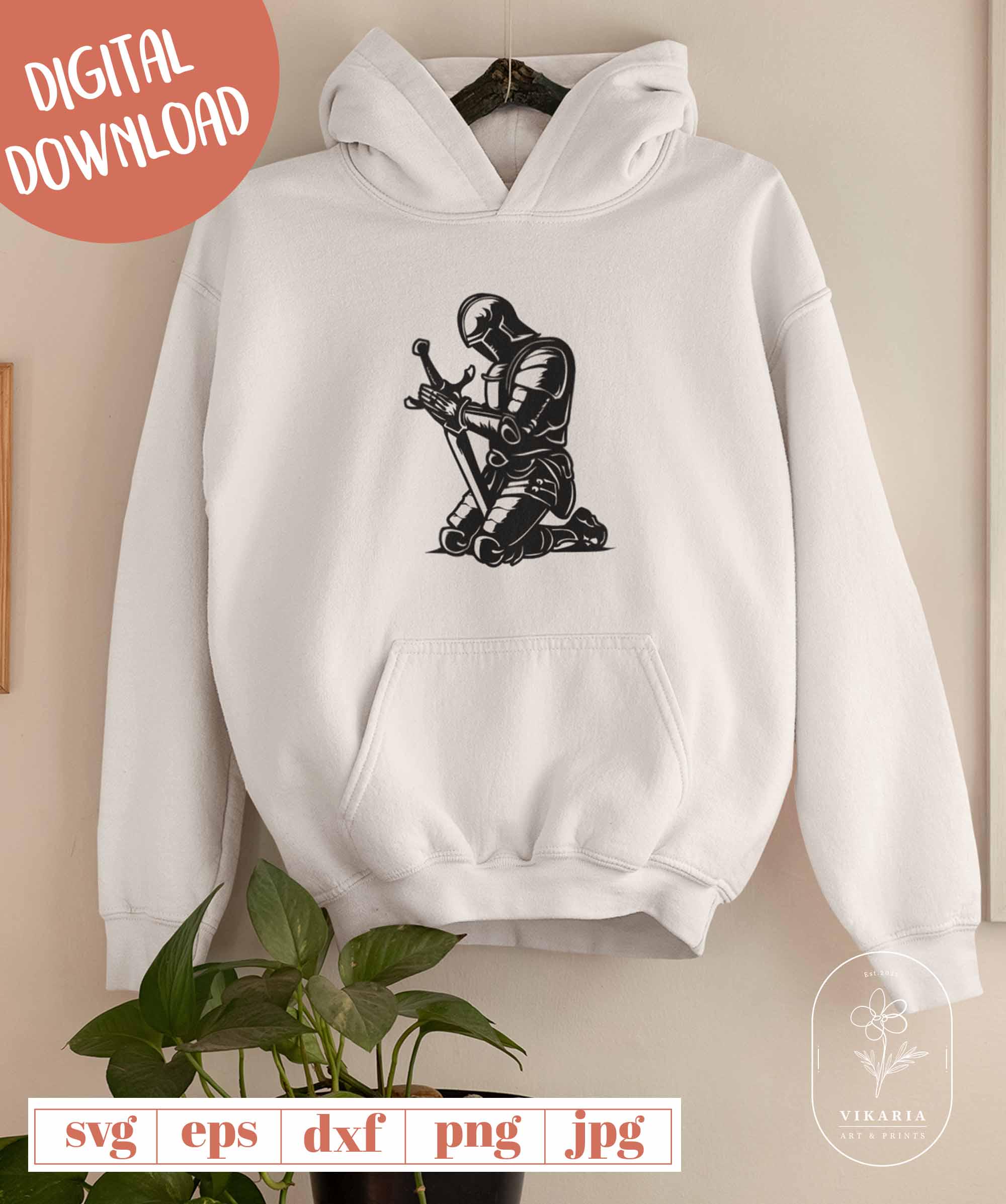 Armor Warrior Kneel Pray Svg, Sword Svg, Shield Svg, Knight Svg ...