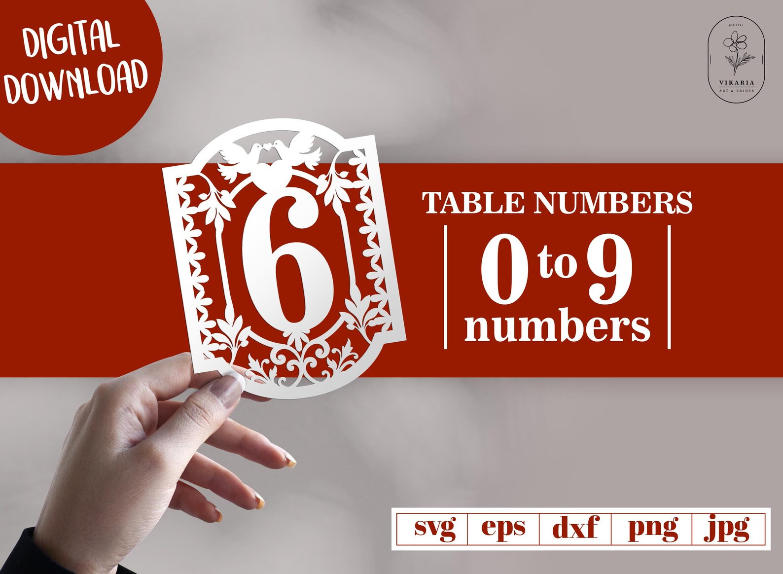 White Table Numbers 0-9, Wedding Table Numbers, Fiesta Table Numbers ...