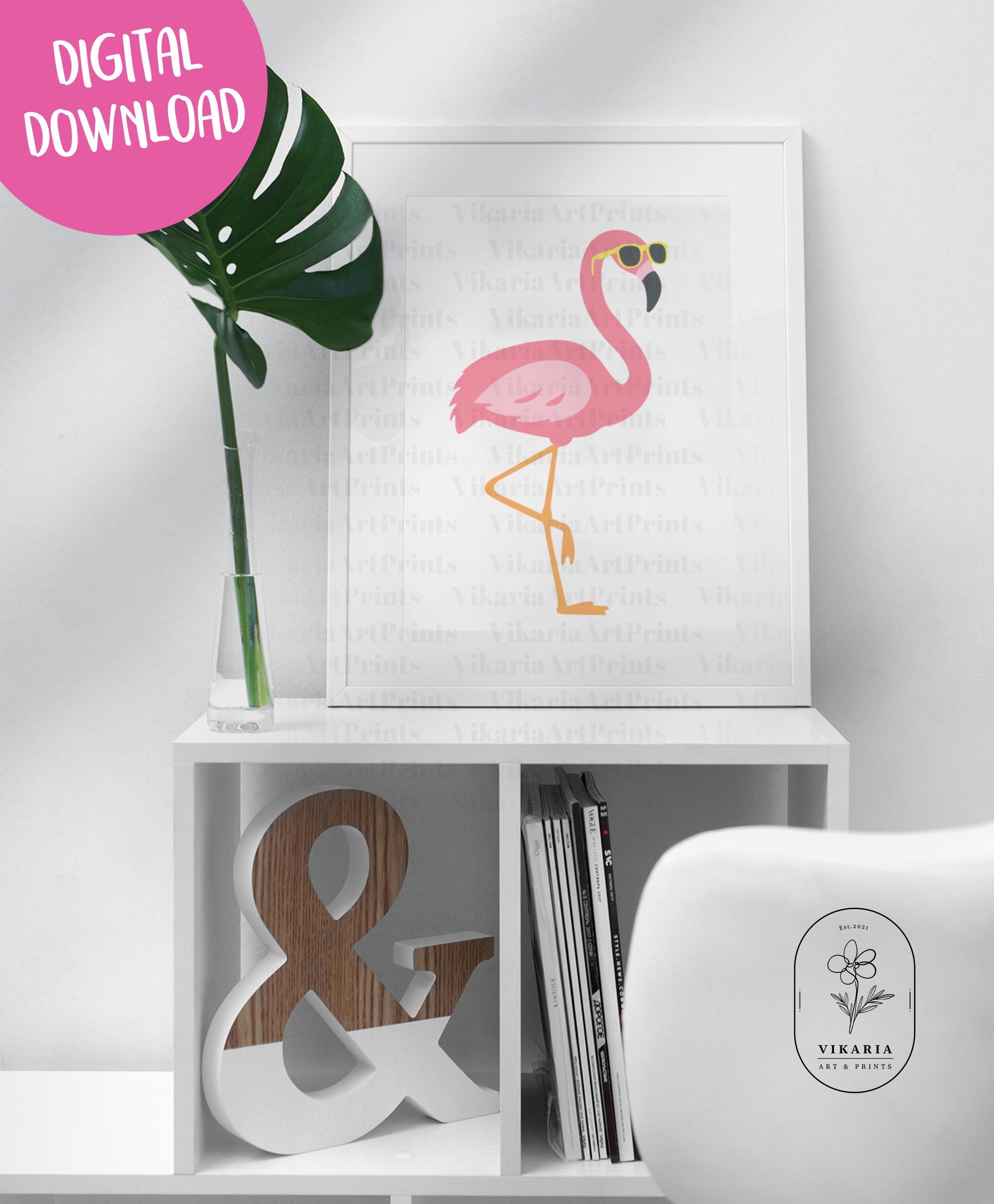 Pink Flamingo SVG, Flamingo SVG Cut File, Flamingo Clipart for Tropical ...