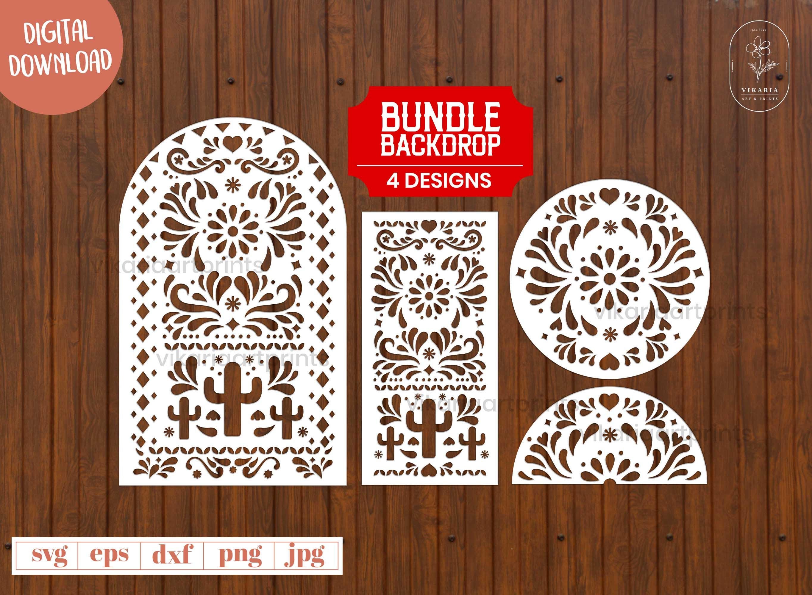 SET Cielito Lindo Baby Shower SVG, Papel Picado, Mexican Wedding ...