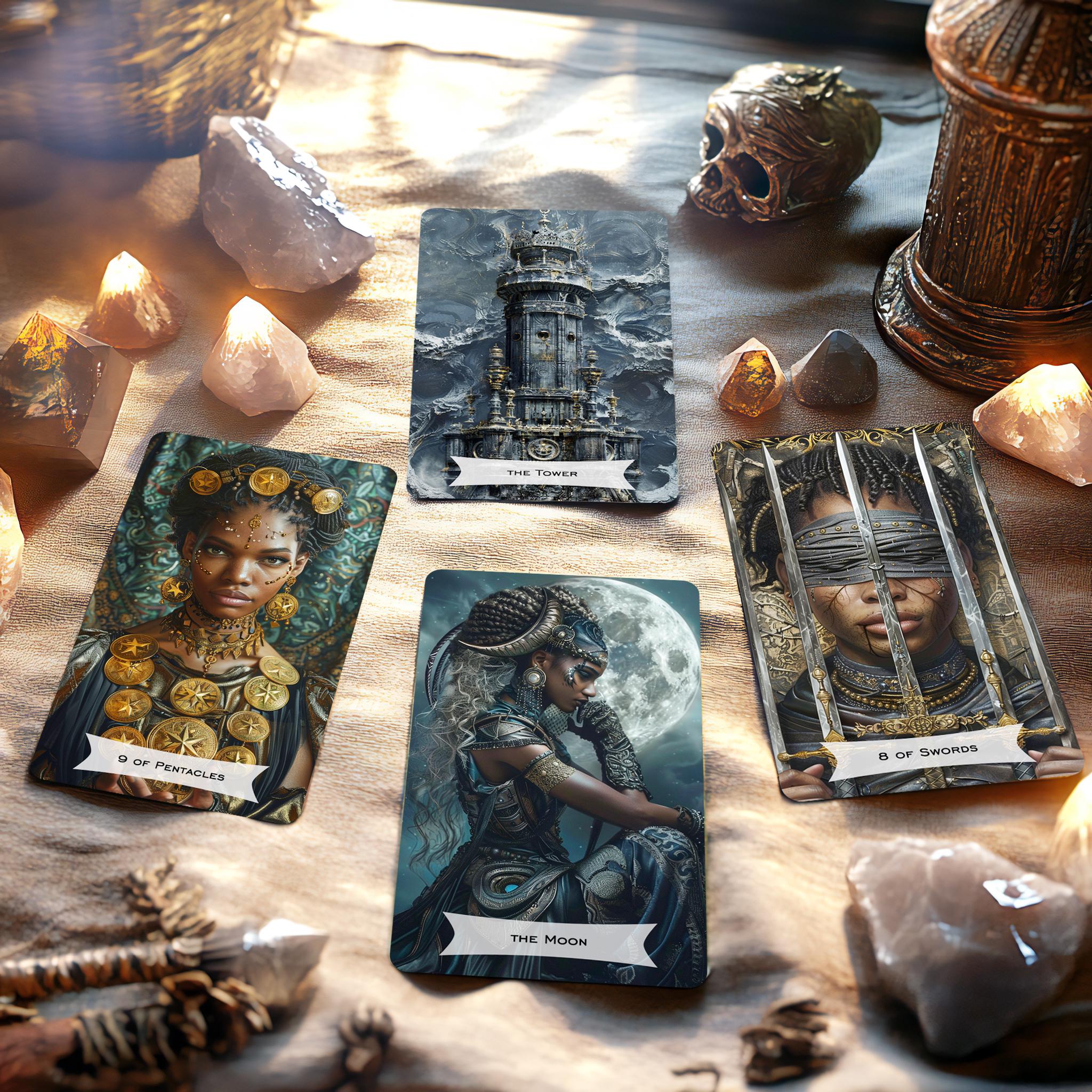 Tarot Deck, African American Oracle Card Deck, Tarot Deck With ...