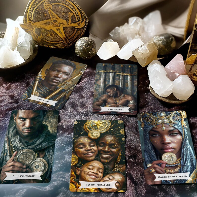 Tarot Deck, African American Oracle Card Deck, Tarot Deck With ...