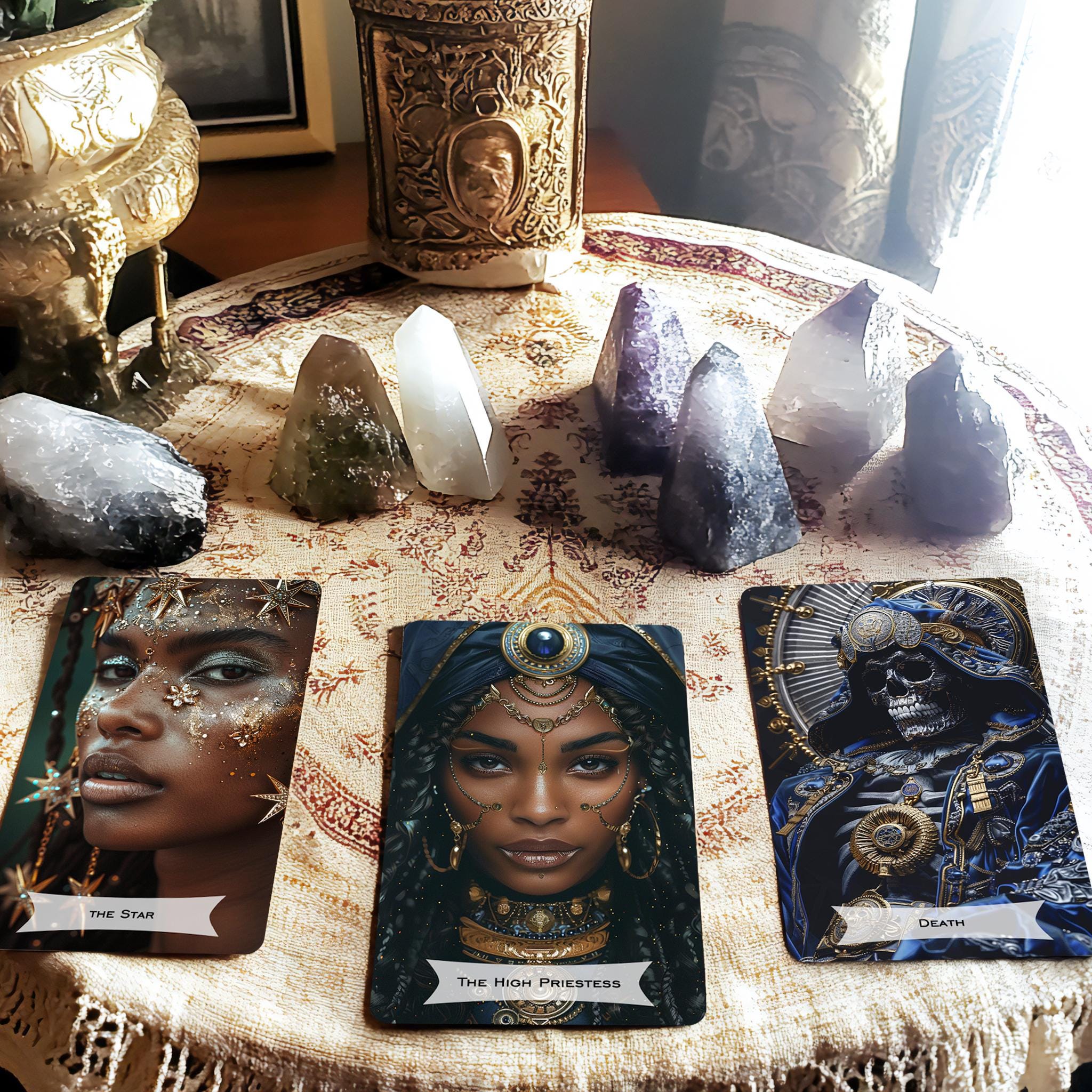 Tarot Deck, African American Oracle Card Deck, Tarot Deck With ...