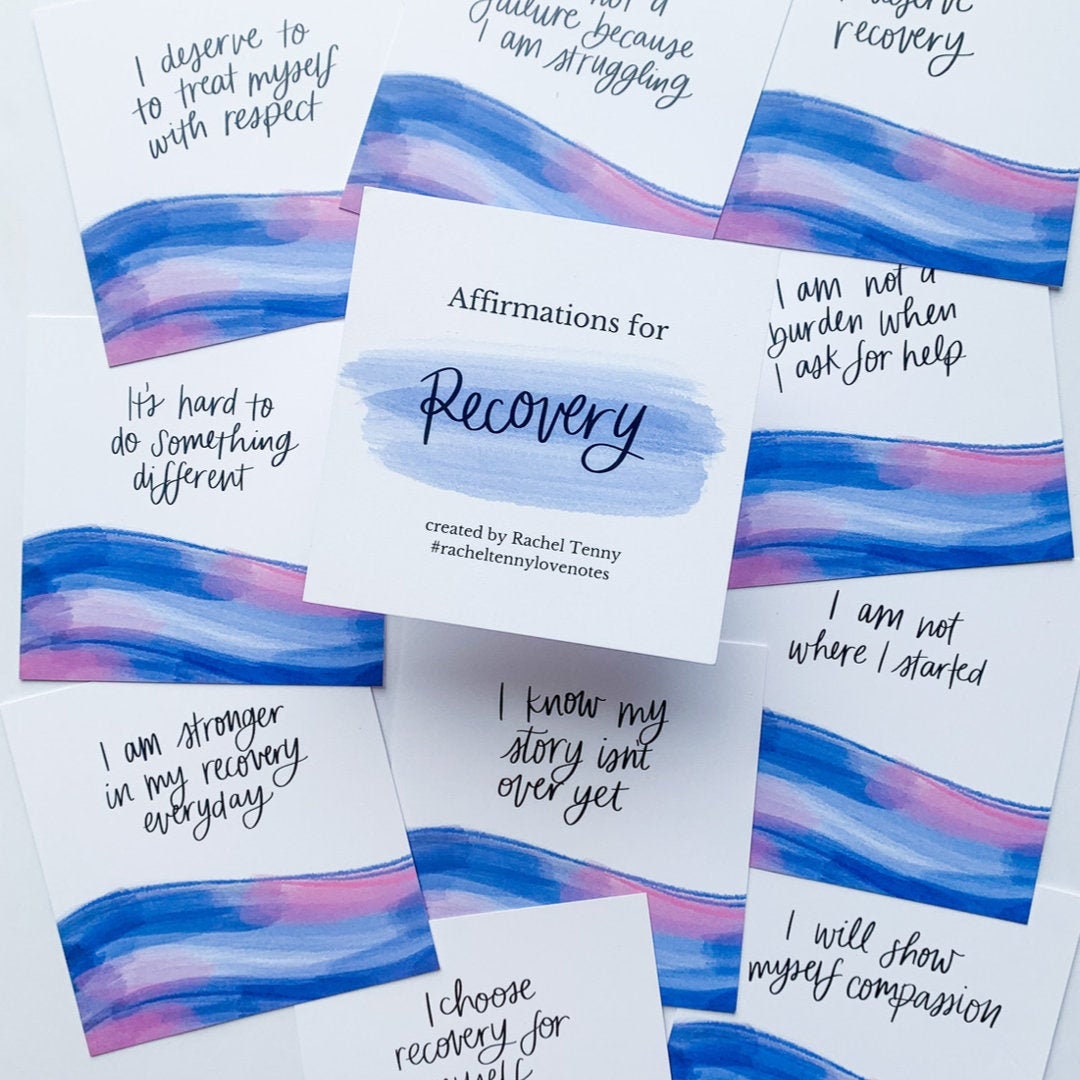 Affirmations for Recovery set of 10 Cards - Etsy