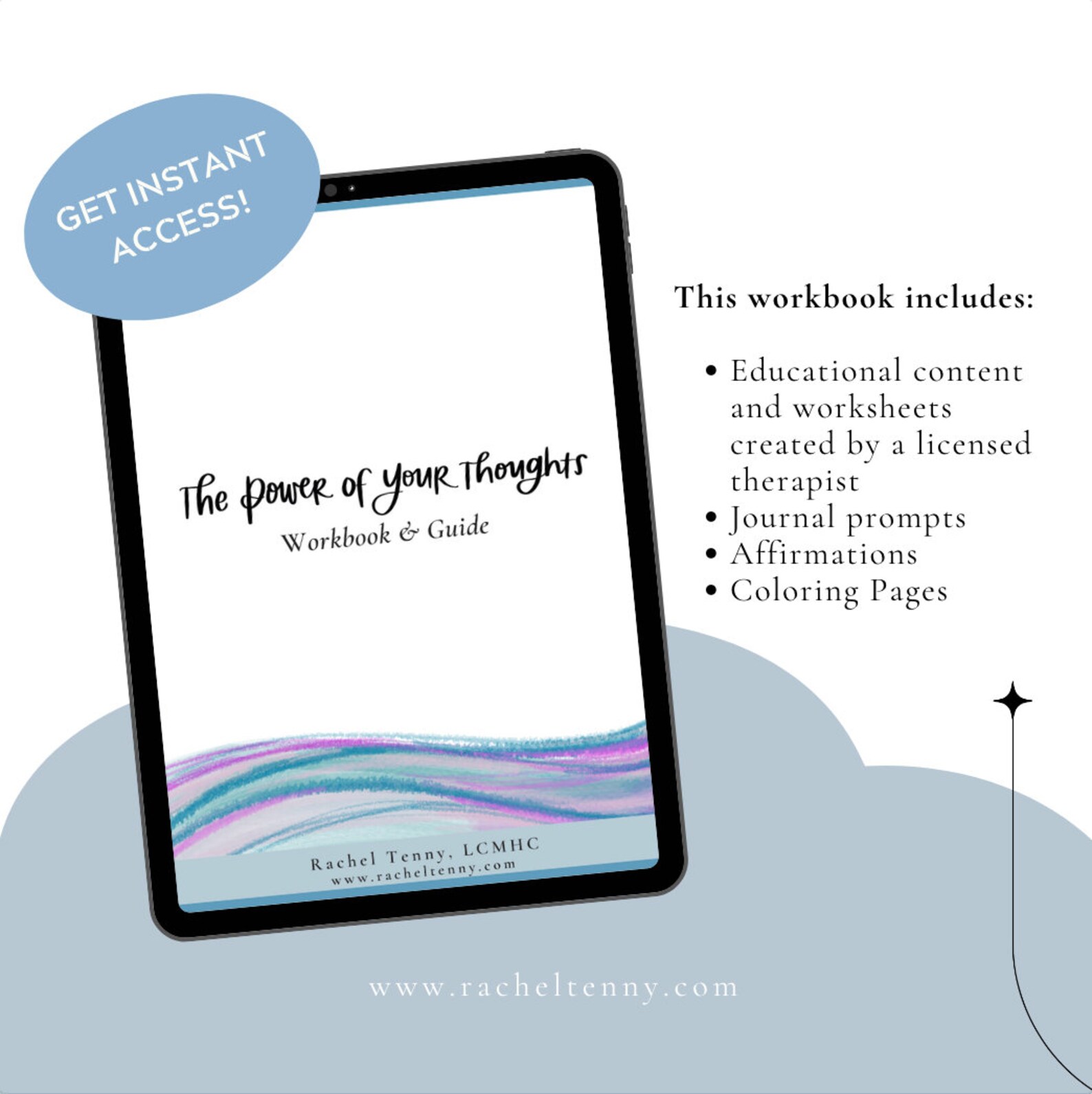The Power of Your Thoughts Workbook | Digital Download - Etsy