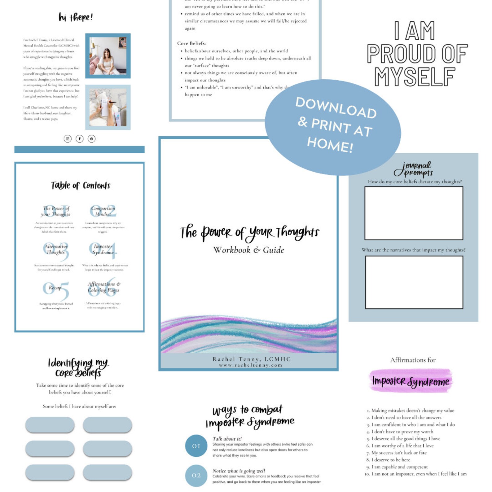 The Power of Your Thoughts Workbook | Digital Download - Etsy