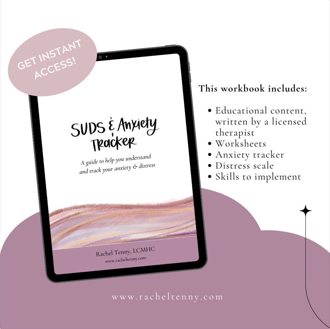 Digital Download- SUDS & Anxiety Tracker Worksheets - Etsy