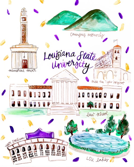 Lsu College Map