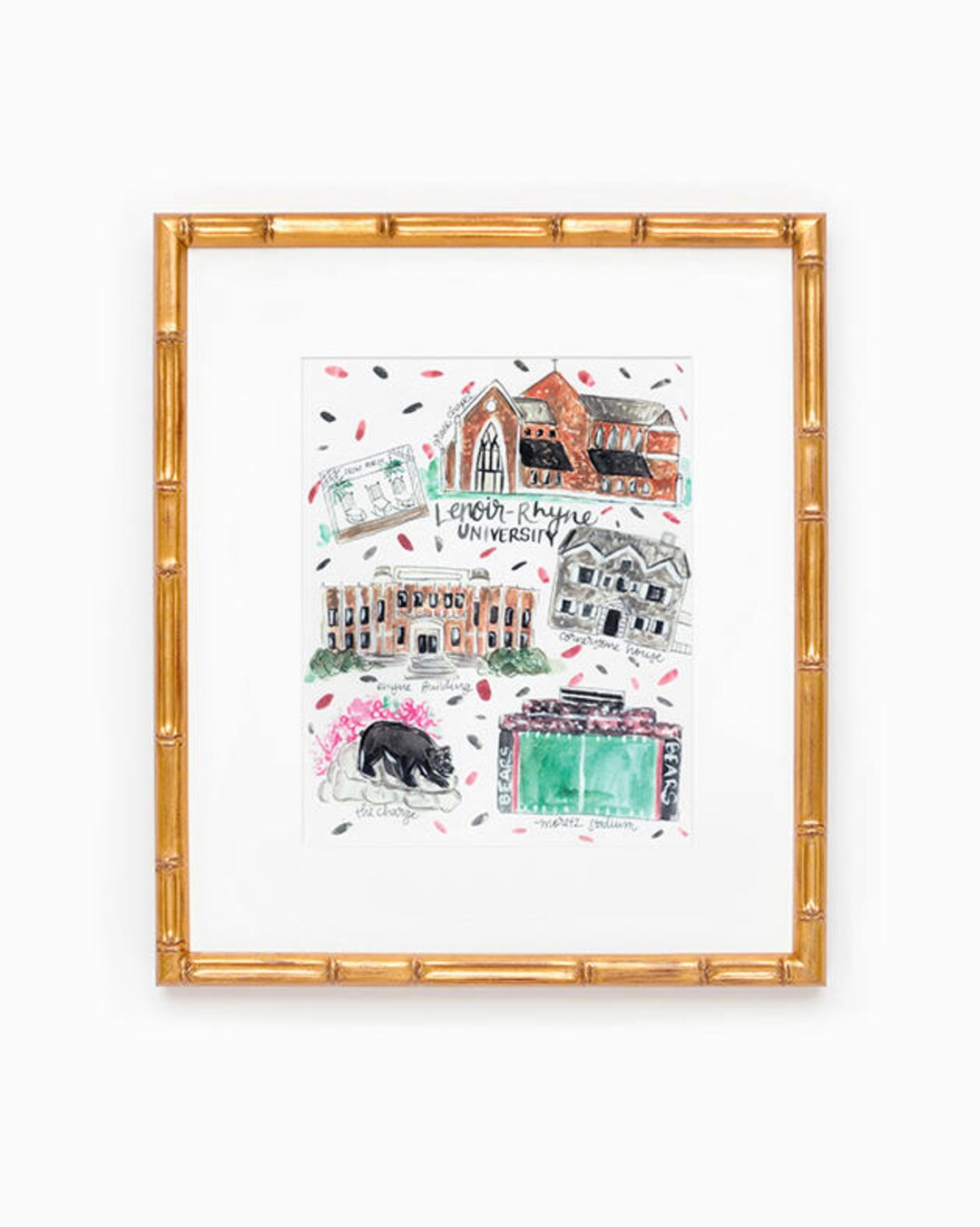 Lenoir-rhyne University Map Print - Etsy