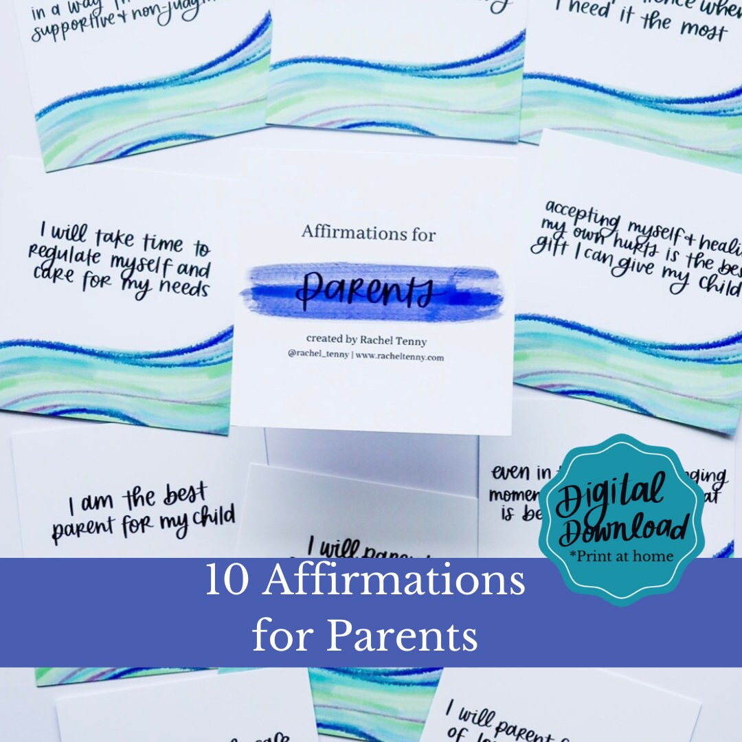 DIGITAL Download-affirmations for Parents (set of 10) - Etsy