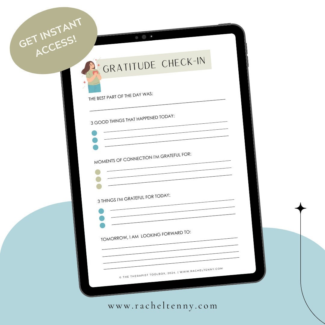 Gratitude Check-in | Digital Download - Etsy