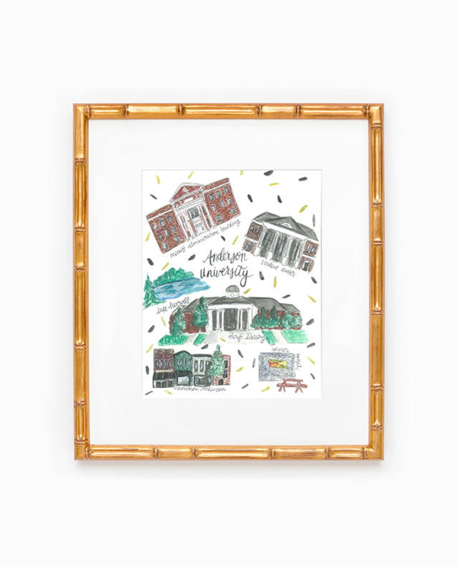Anderson University Map Print | Etsy