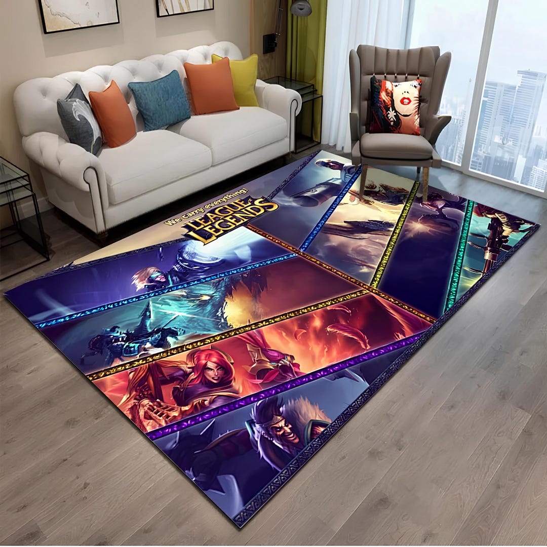 League of Legends Rug: Printed Game Carpet, Custom Home Decor - Etsy ...