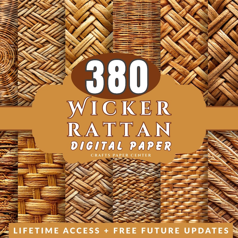 Wicker Wallpaper - Etsy