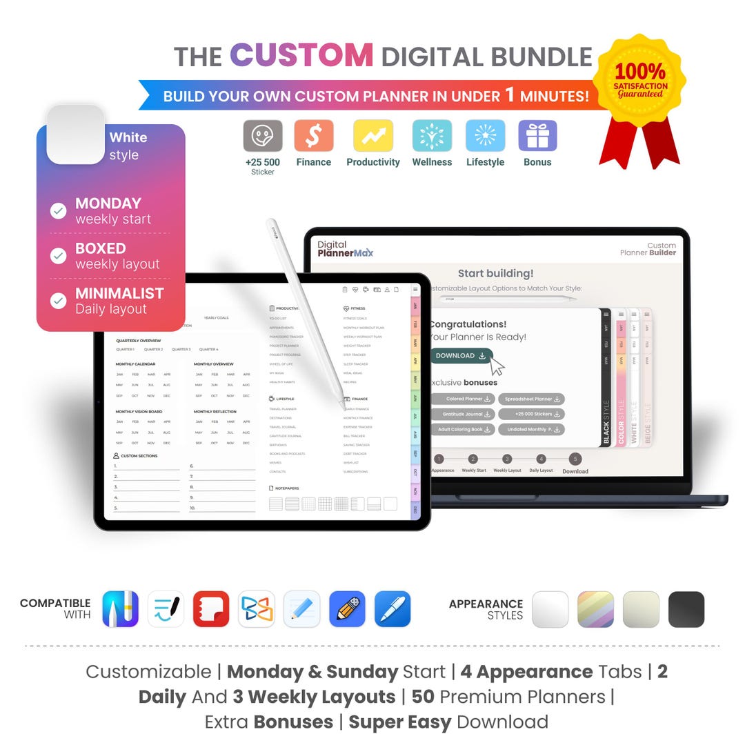Customizable Digital Planner 2026: Goodnotes, Notability (ipad) - Etsy