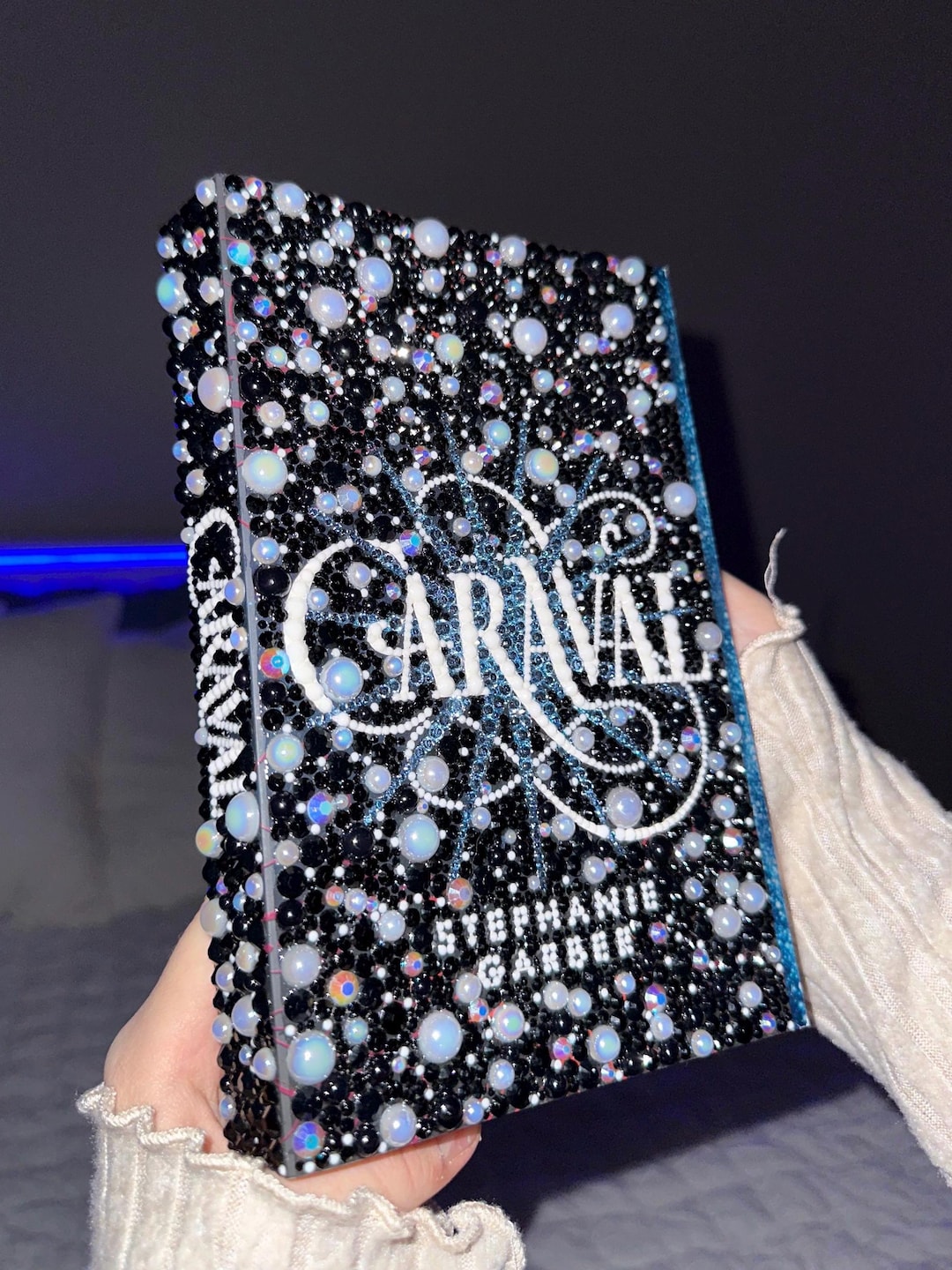 PRE-ORDER Handmade Rhinestone Bedazzled Caraval Book by Stephanie ...