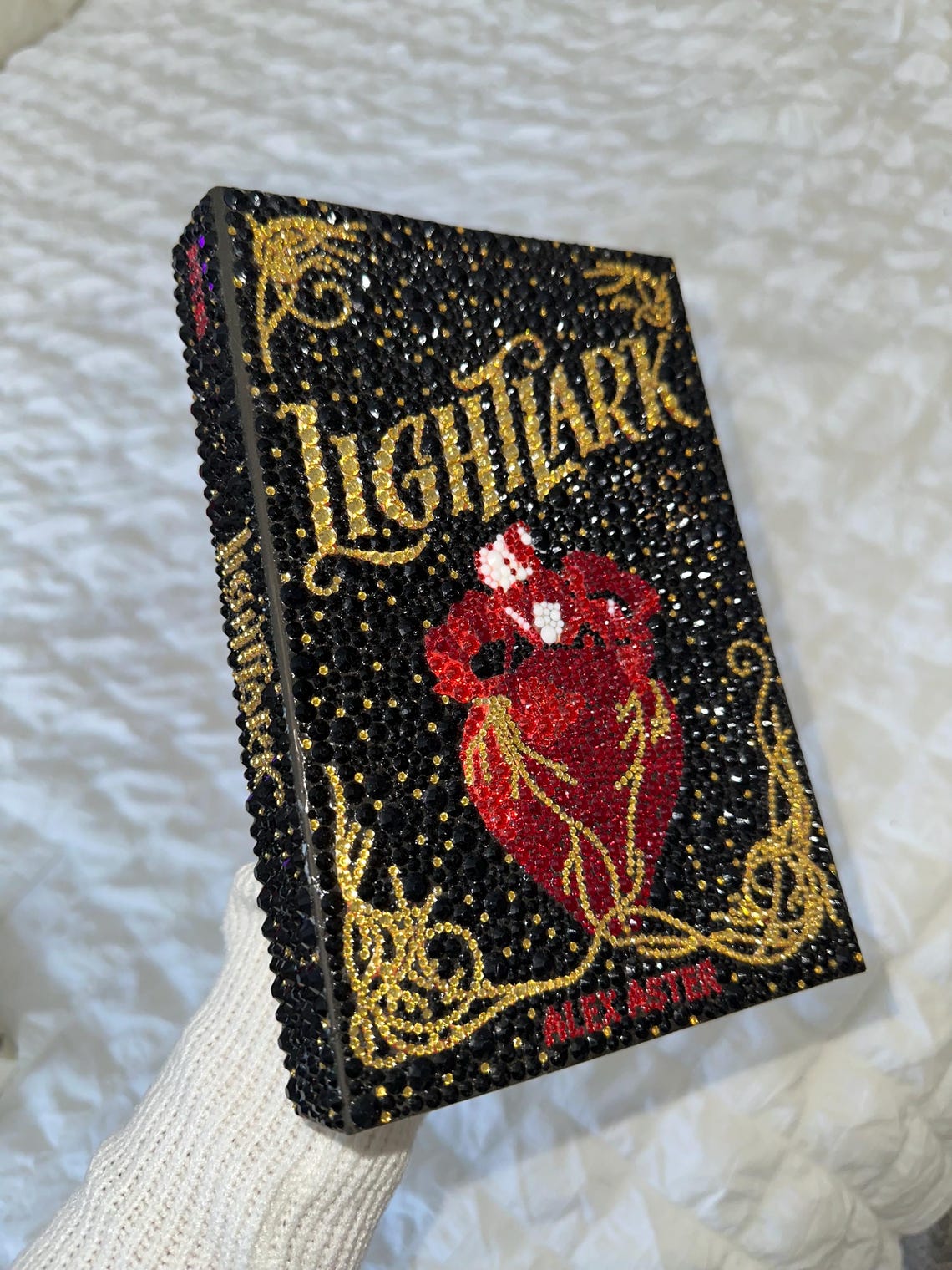 Handmade Bedazzled Rhinestone Lightlark Book by Alex Aster - Etsy