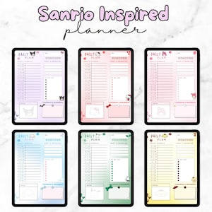 Cute & Kawaii Characters Daily Planner / Adorable Characters A4 A5 US ...
