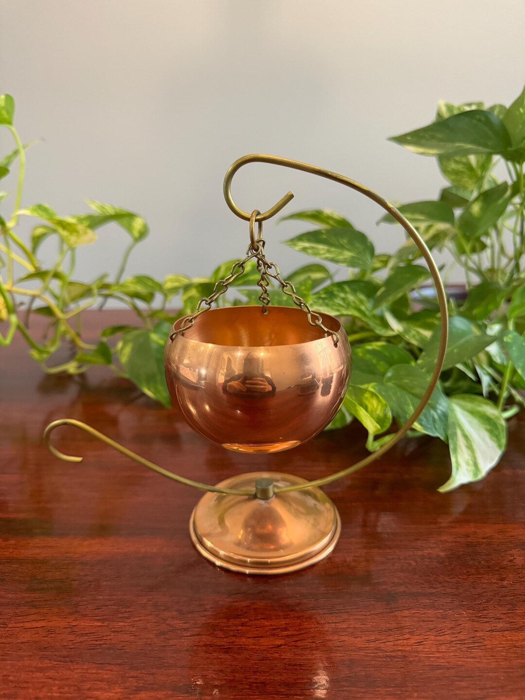 Vintage Copper Hanging Planter - Coppercraft Guild • Taunton, Mass - Etsy
