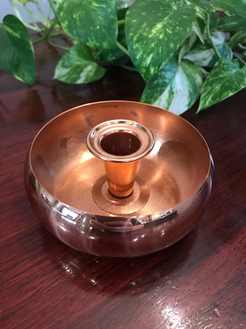 Vintage Copper Candlestick Holder Coppercraft Guild Taunton, Mass - Etsy