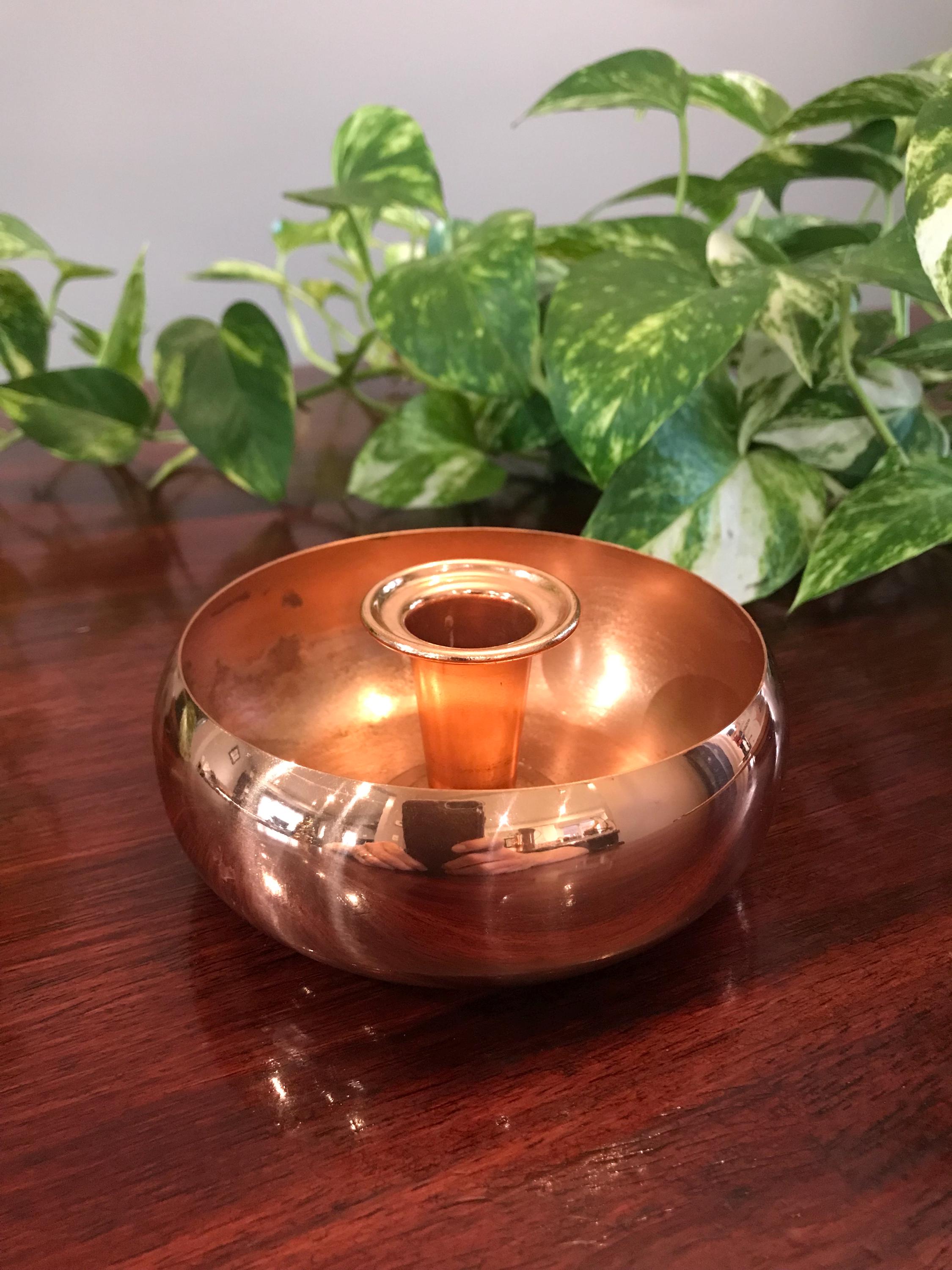 Vintage Copper Candlestick Holder Coppercraft Guild Taunton, Mass - Etsy