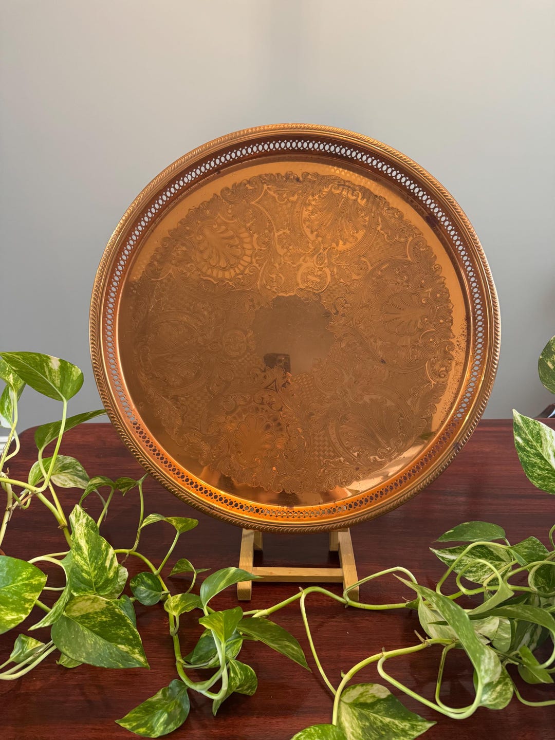 Vintage Copper Serving Tray - Coppercraft Guild • Taunton, Mass - Etsy