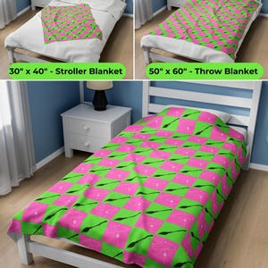 Soft Wicked Blanket, Wicked Decor Bedding Elphaba Glinda Throw Blankie ...