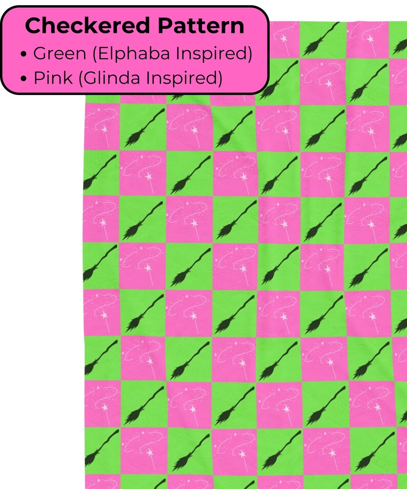 Soft Wicked Blanket, Wicked Decor Bedding Elphaba Glinda Throw Blankie ...