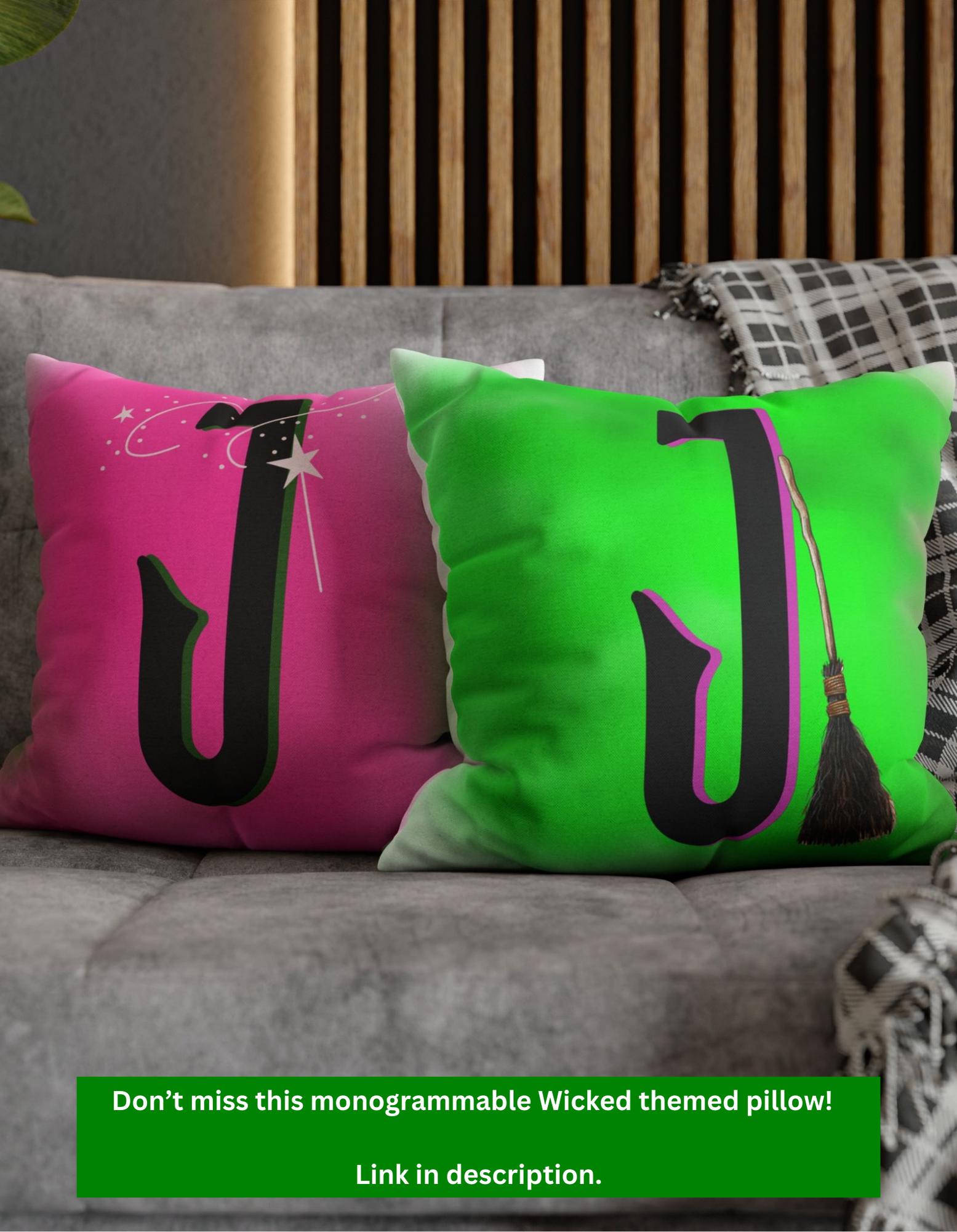 Popular From Wicked Pillow Cover Pink Glinda Inspired Throw Pillow ...