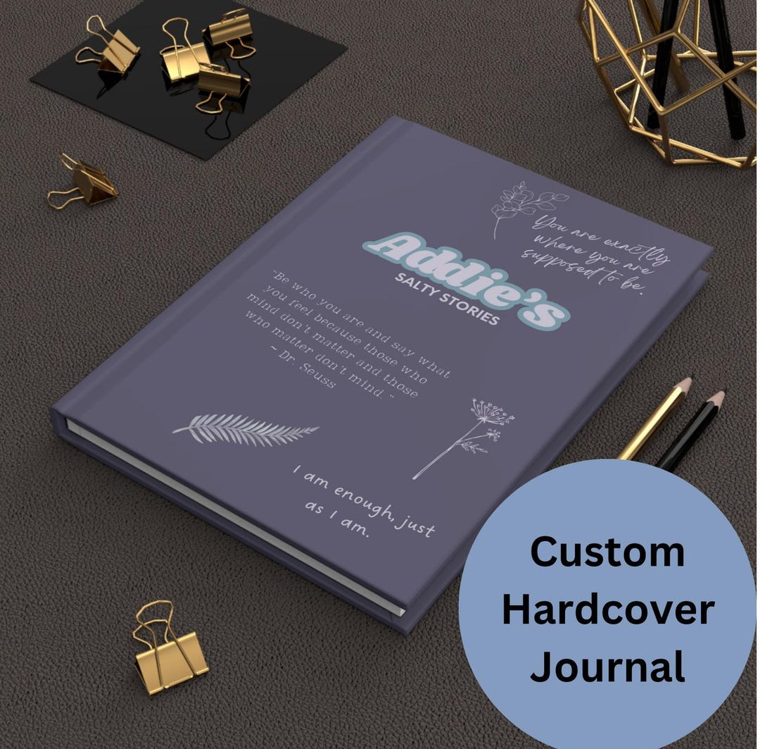 Salty Girl's Custom Journal for Tween Diary Anxiety Reduction ...