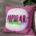 Popular From Wicked Pillow Cover Pink Glinda Inspired Throw Pillow ...
