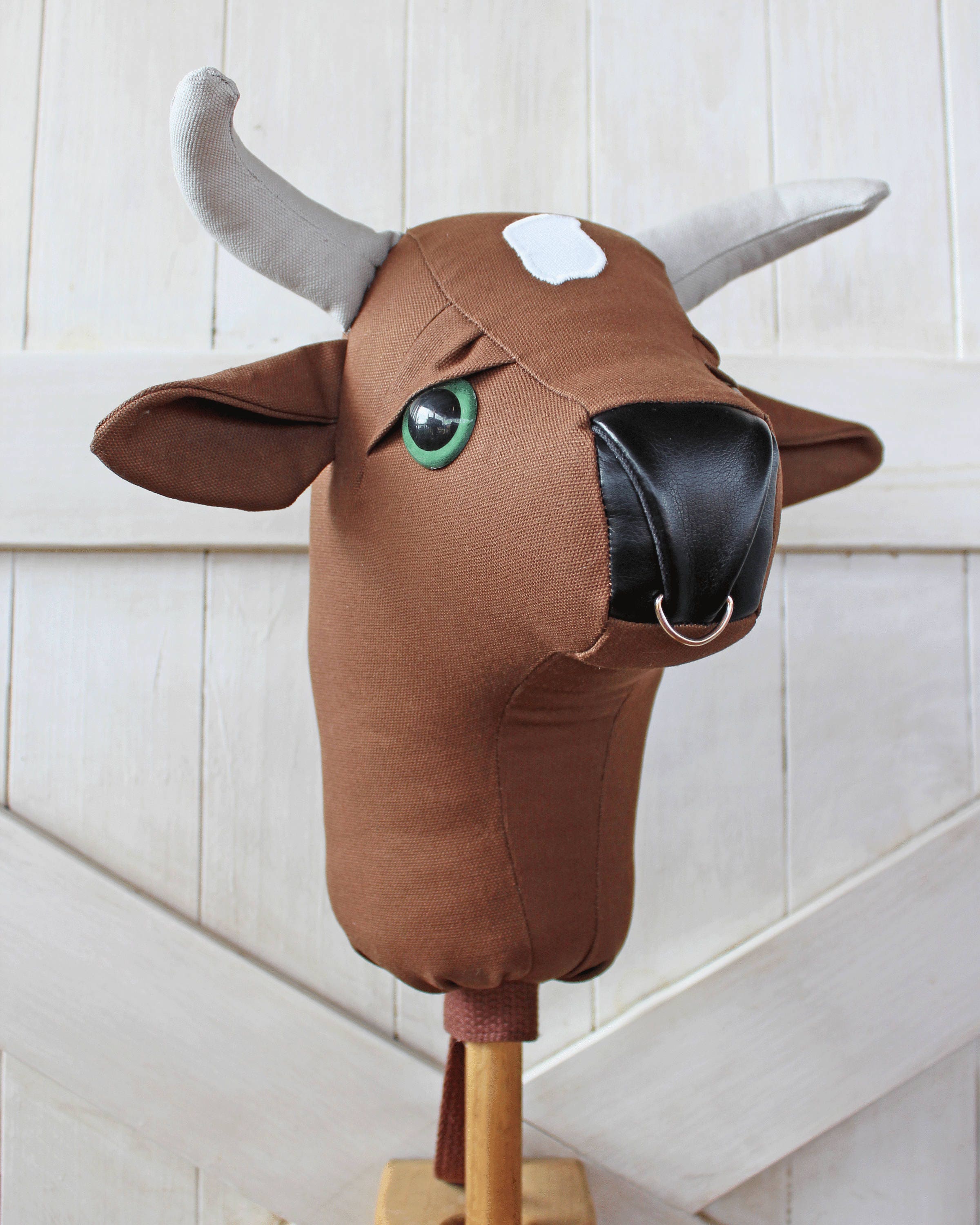 Rodeo Bull Ride-on Toy Stick Horse Sewing Pattern and Tutorial - Etsy ...
