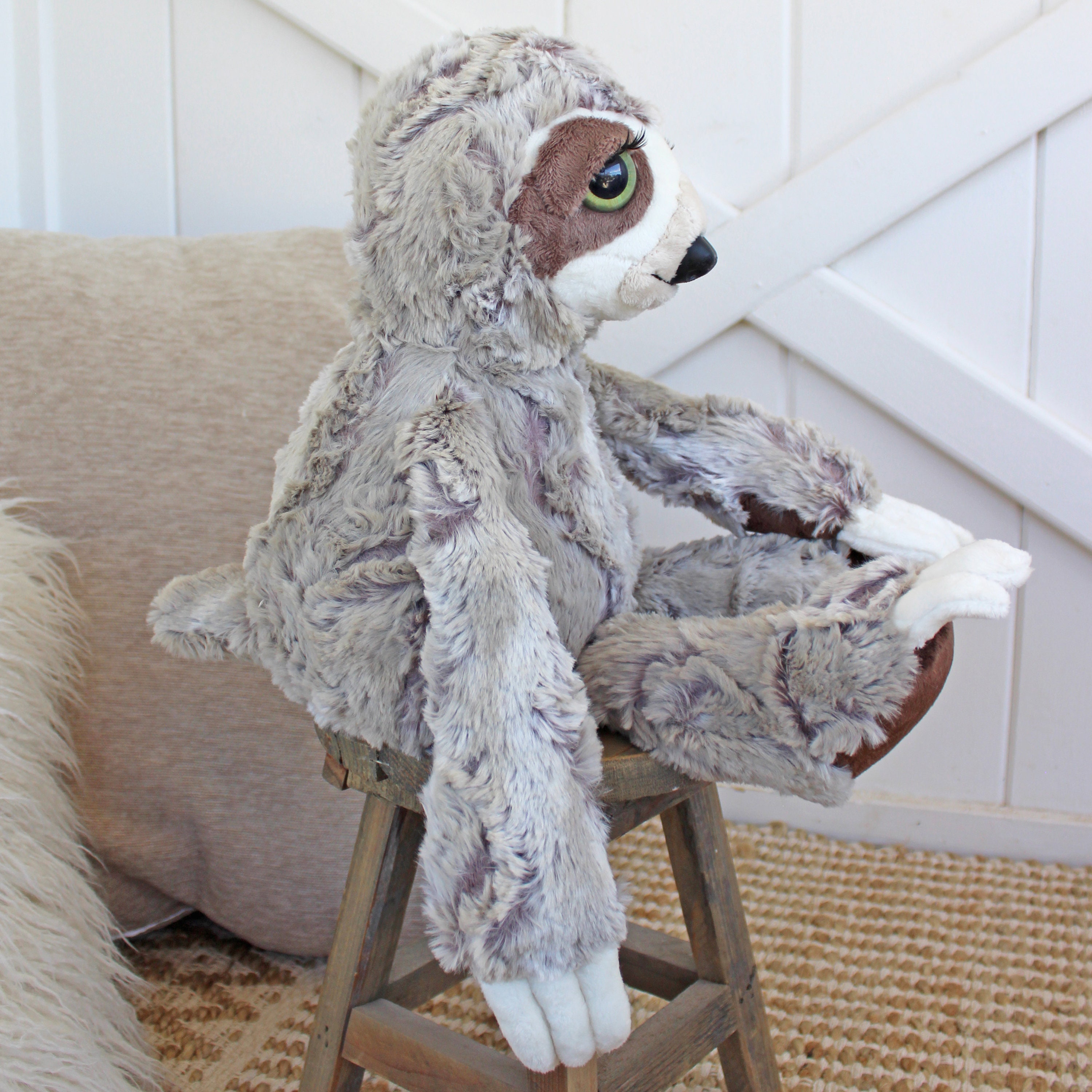 Sluggish Sloth Pudgy Plushie Sewing Pattern and Tutorial Stuffed Animal ...