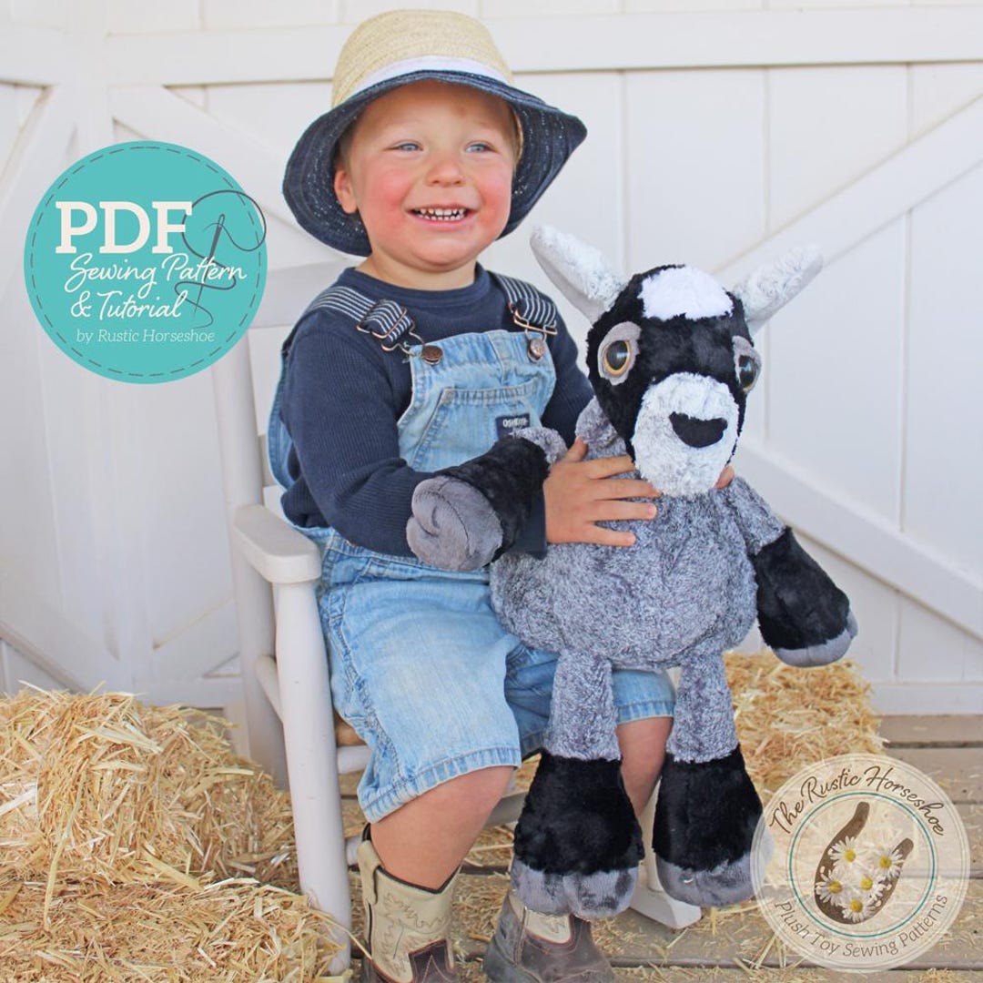 Gallant Goat and Serene Sheep Plushie Soft Toy Sewing Pattern and ...