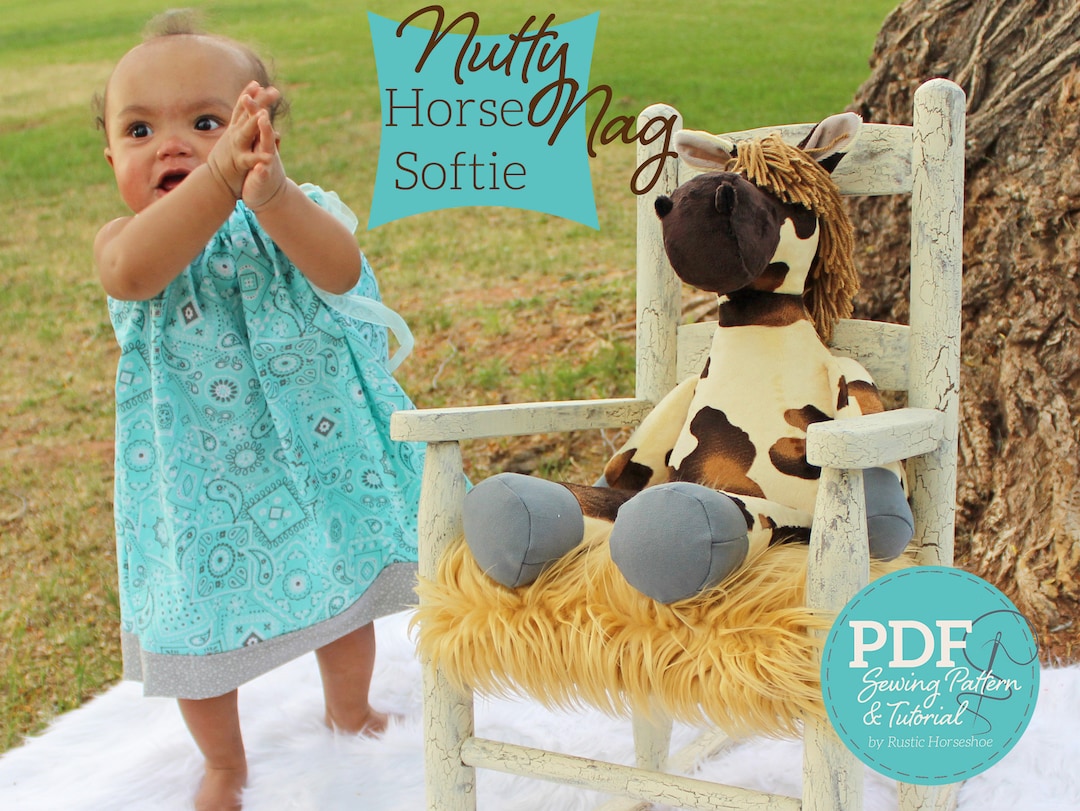 Plush Horse Doll Sewing Pattern and Tutorial Rustic Horseshoe's Orginal ...