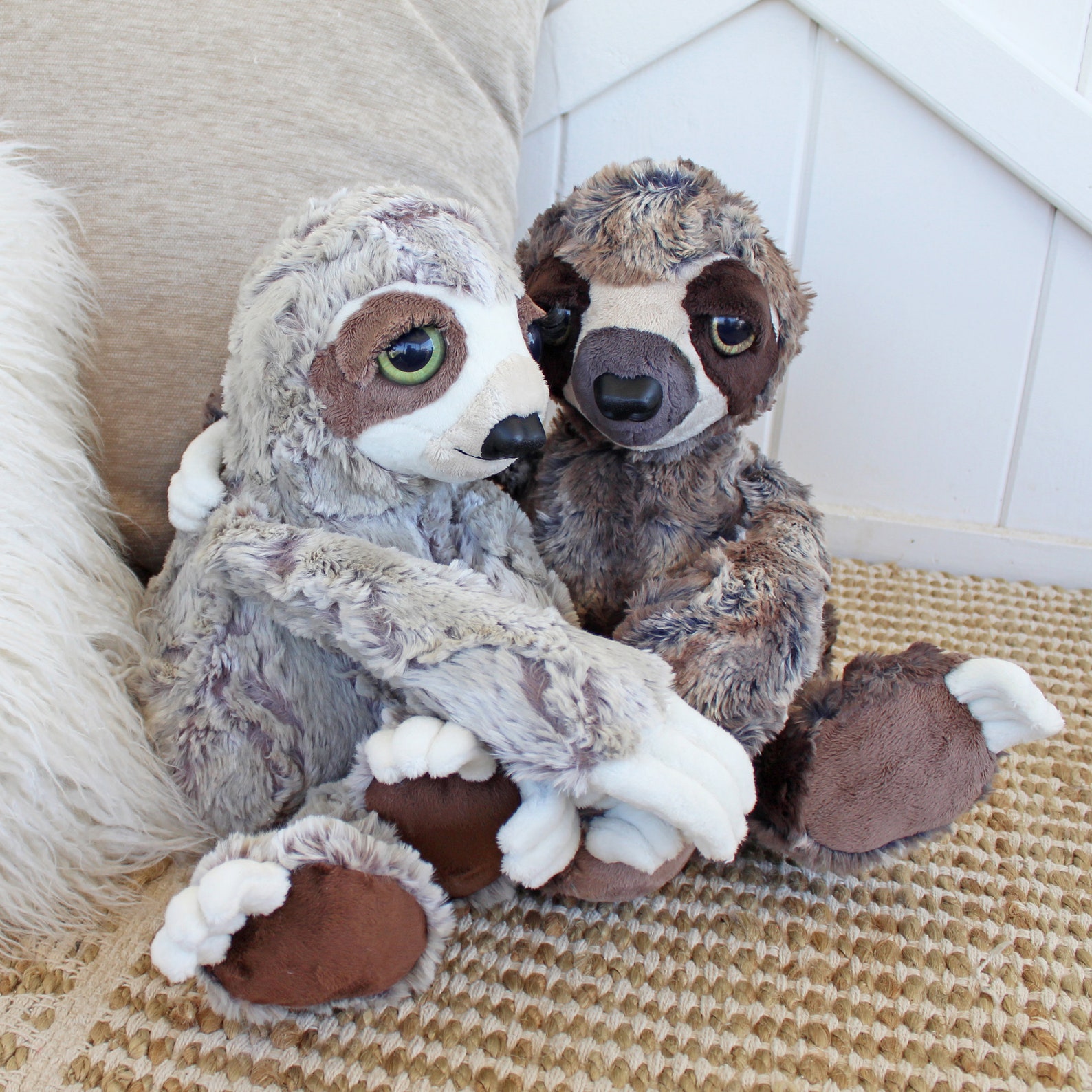 Sluggish Sloth Pudgy Plushie Sewing Pattern and Tutorial Stuffed Animal ...