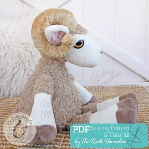 Gallant Goat and Serene Sheep Plushie Soft Toy Sewing Pattern and ...