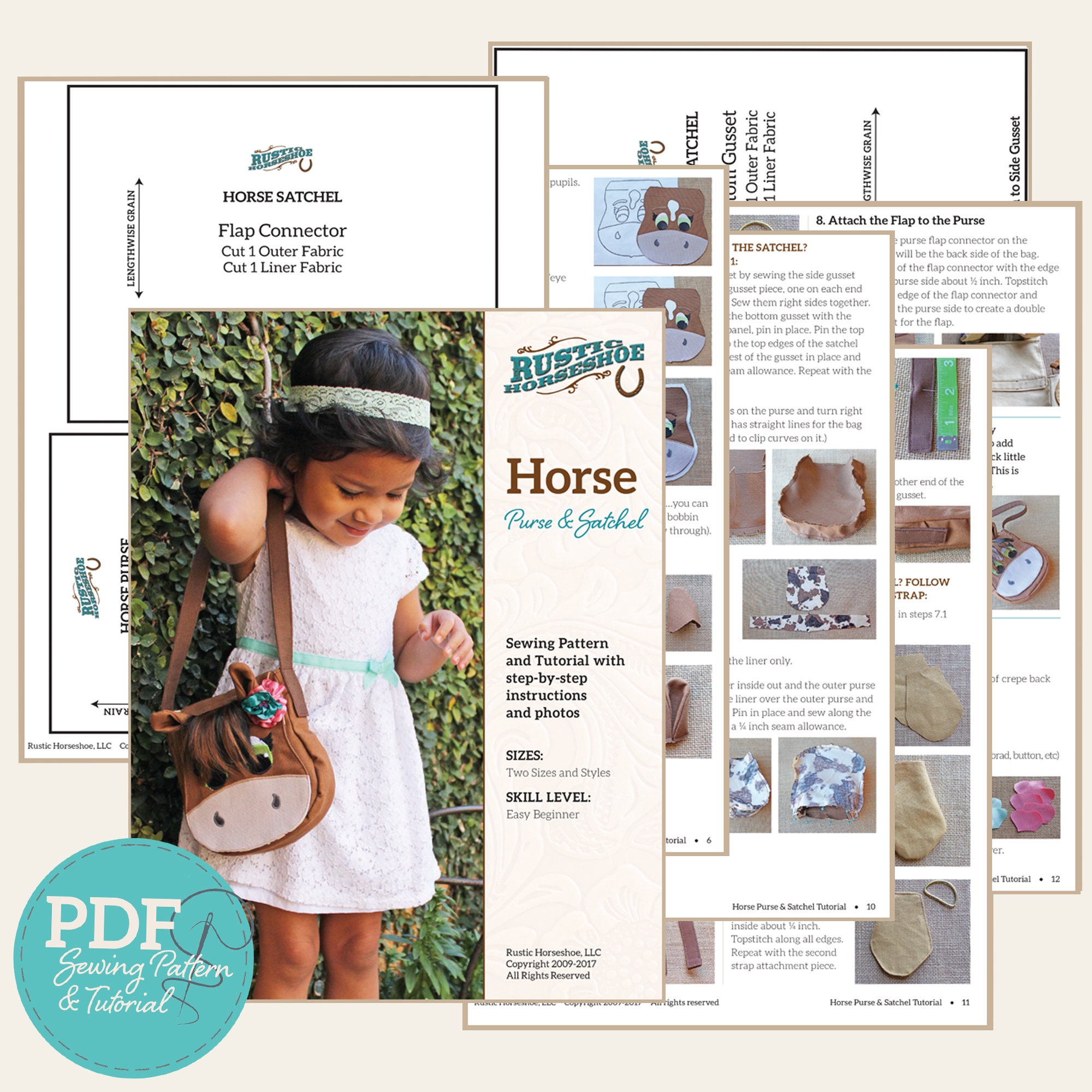 Horse Purse and Satchel Bag Sewing Pattern and Tutorial - Etsy Canada