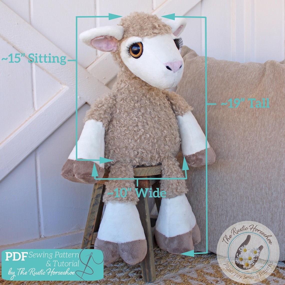 Gallant Goat and Serene Sheep Plushie Soft Toy Sewing Pattern and ...