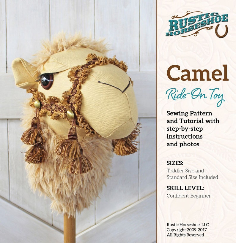Camel Ride-on Toy Stick Horse Sewing Pattern and Tutorial - Etsy