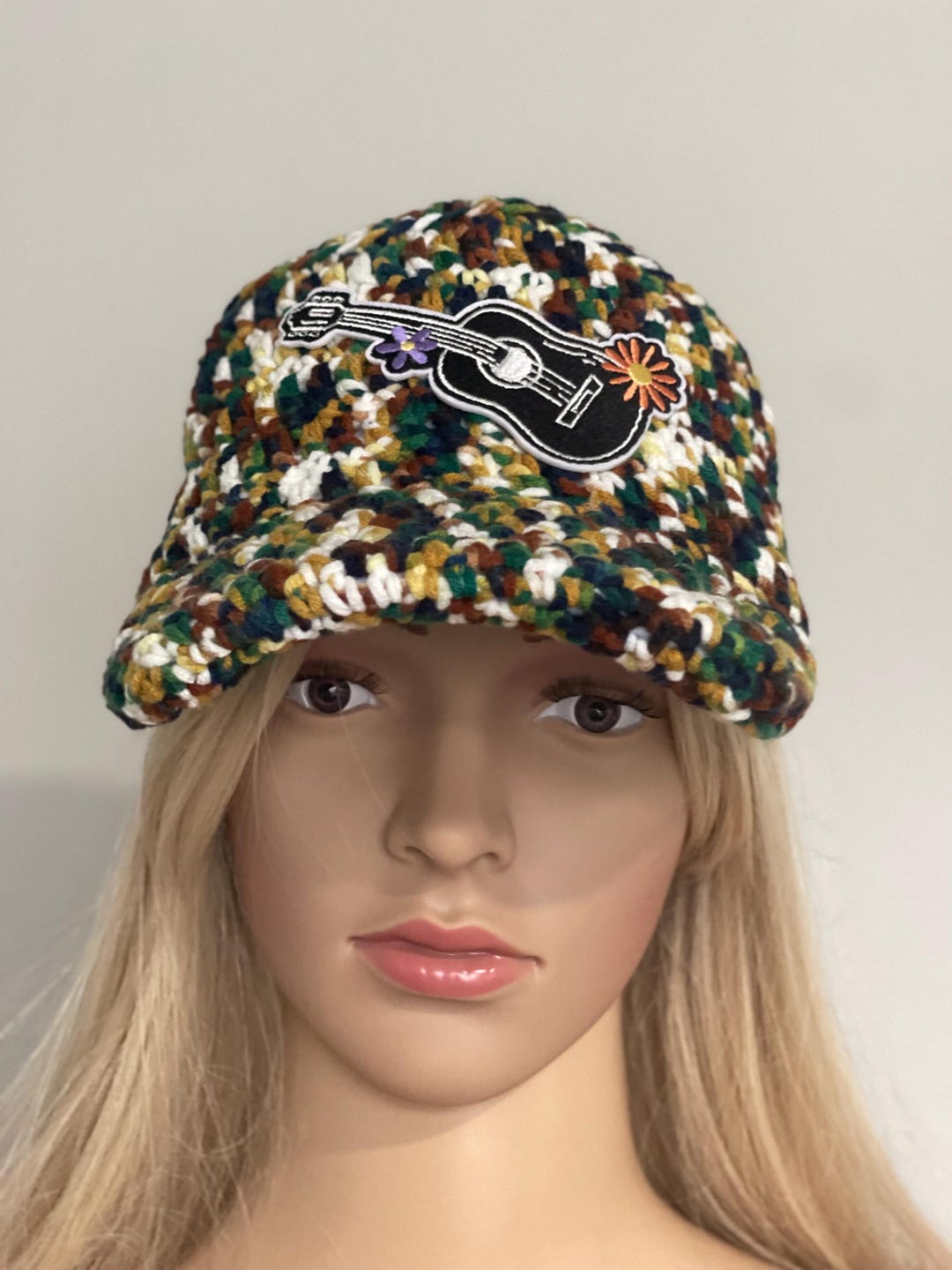 Crocheted Baseball Cap Cover in Various Colors, 5 Different Colors and ...