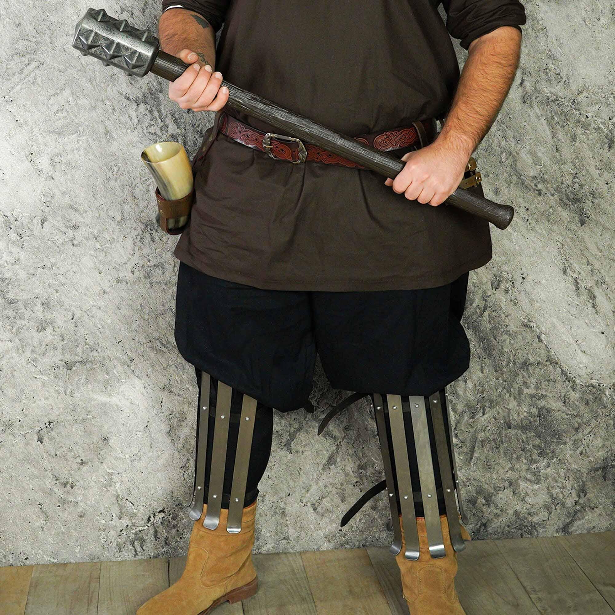 Medieval Leg Greaves Steel Leg Armor Perfect LARP Ren Faire Halloween ...