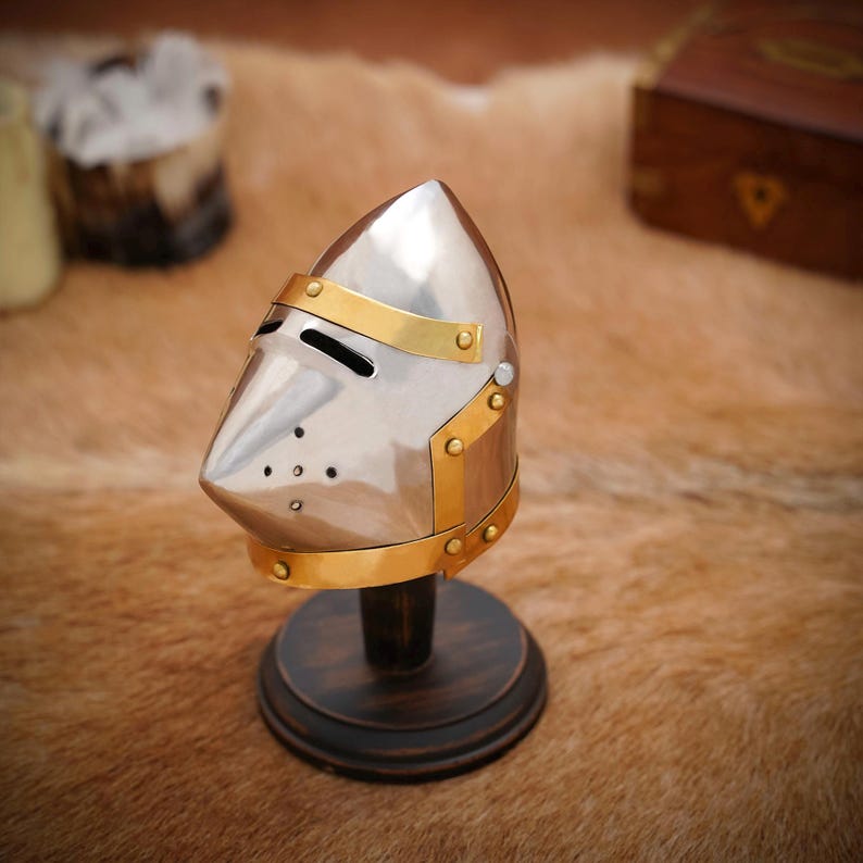 Medieval Pig Face Mini Bascinet Helmet Decorative Armour Helmet - Etsy