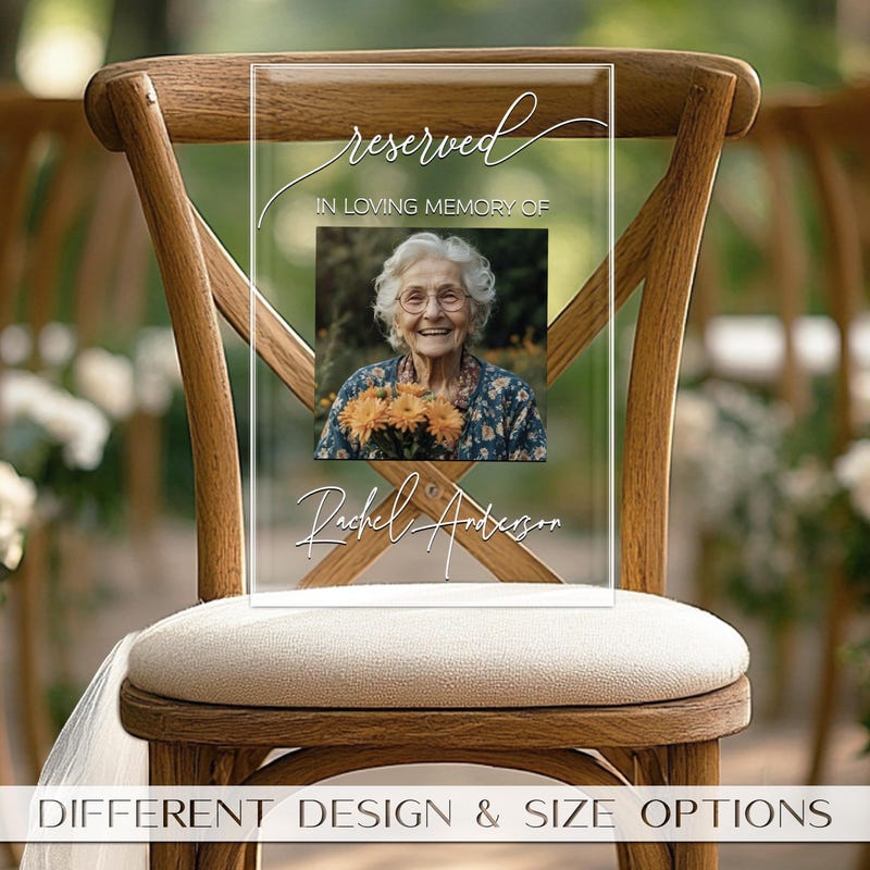 Wedding Chair Signs - Etsy