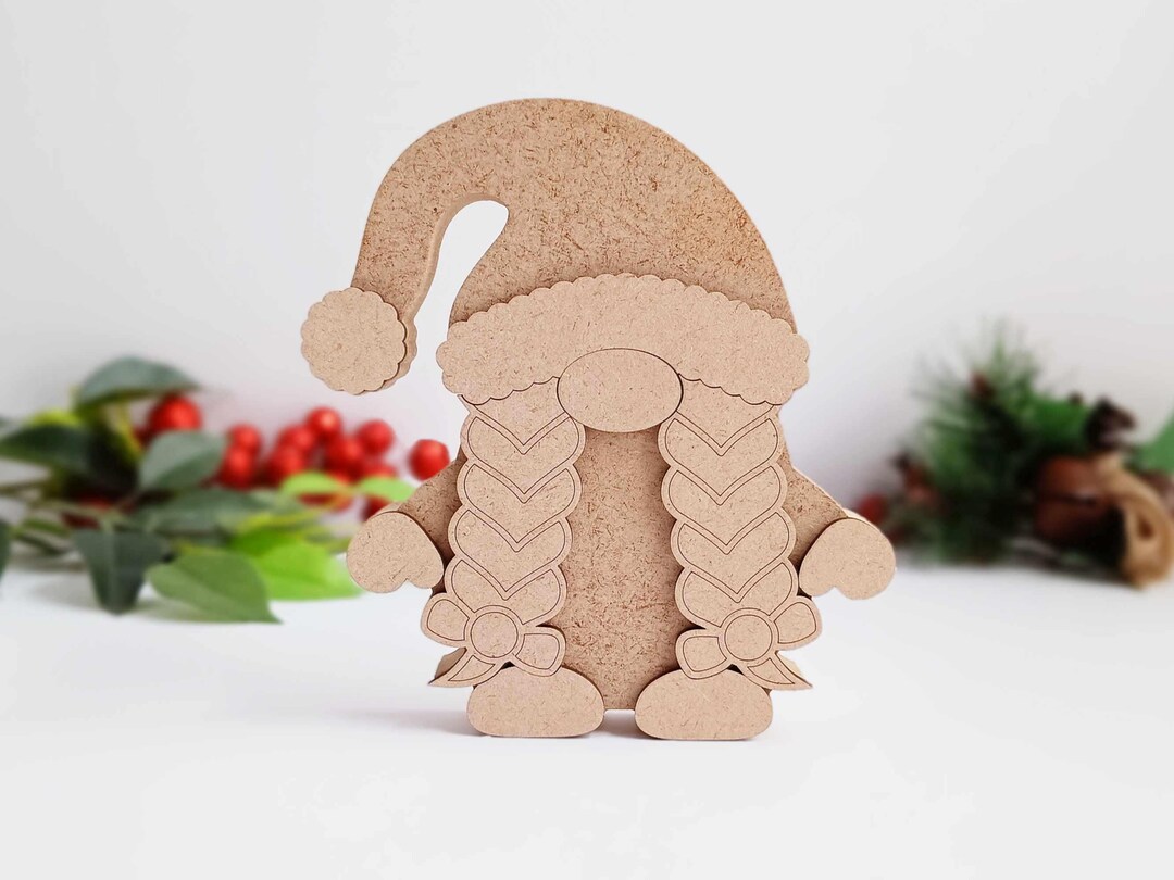 Freestanding Elf Gonk, Blank Shapes for Crafting, Wooden MDF Shapes ...