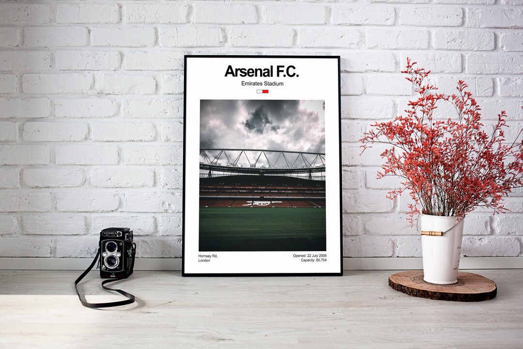 Emirates Poster Digital, Emirates Stadium Poster, Arsenal Stadium ...