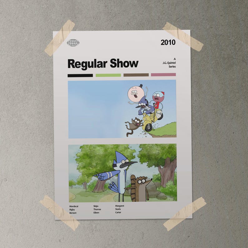 Regular Show Digital, Regular Show Poster, Digital Poster, High Quality ...