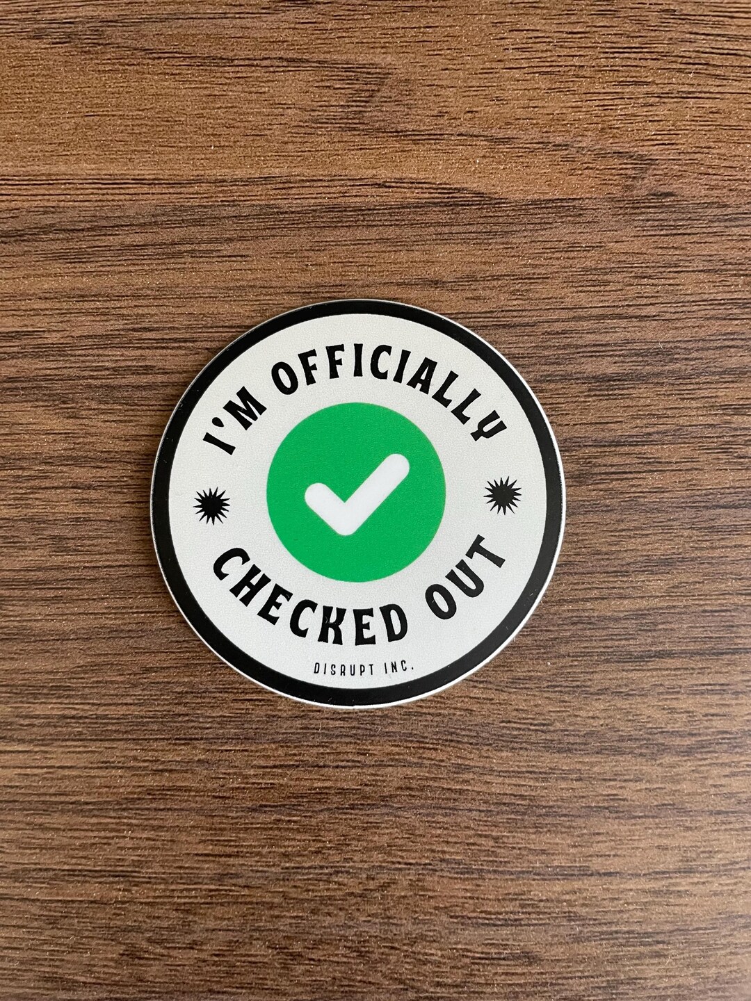 Checked Out Sticker - Etsy